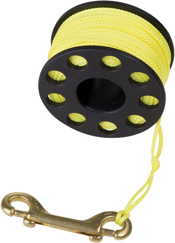 Trident Finger Reel with Brass Clip Wreck Scuba Diving Tech Spool Reel ...