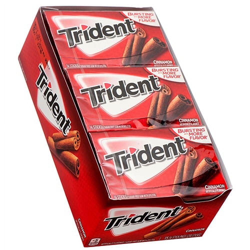 Trident Gum Cinnamon 14 Sticks Wholesale, (15 - Pack) - Walmart.com