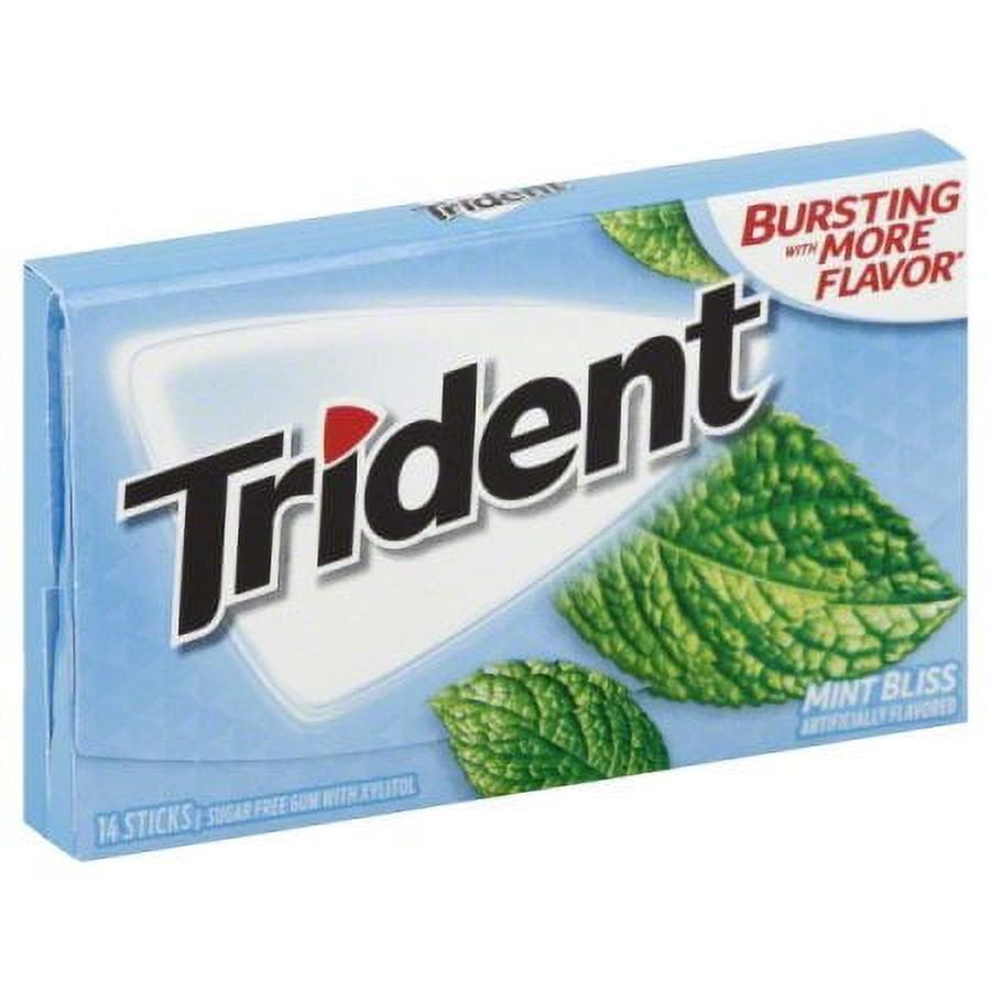 Trident Mint Bliss Gum for Breakroom Breath Freshening - Walmart ...