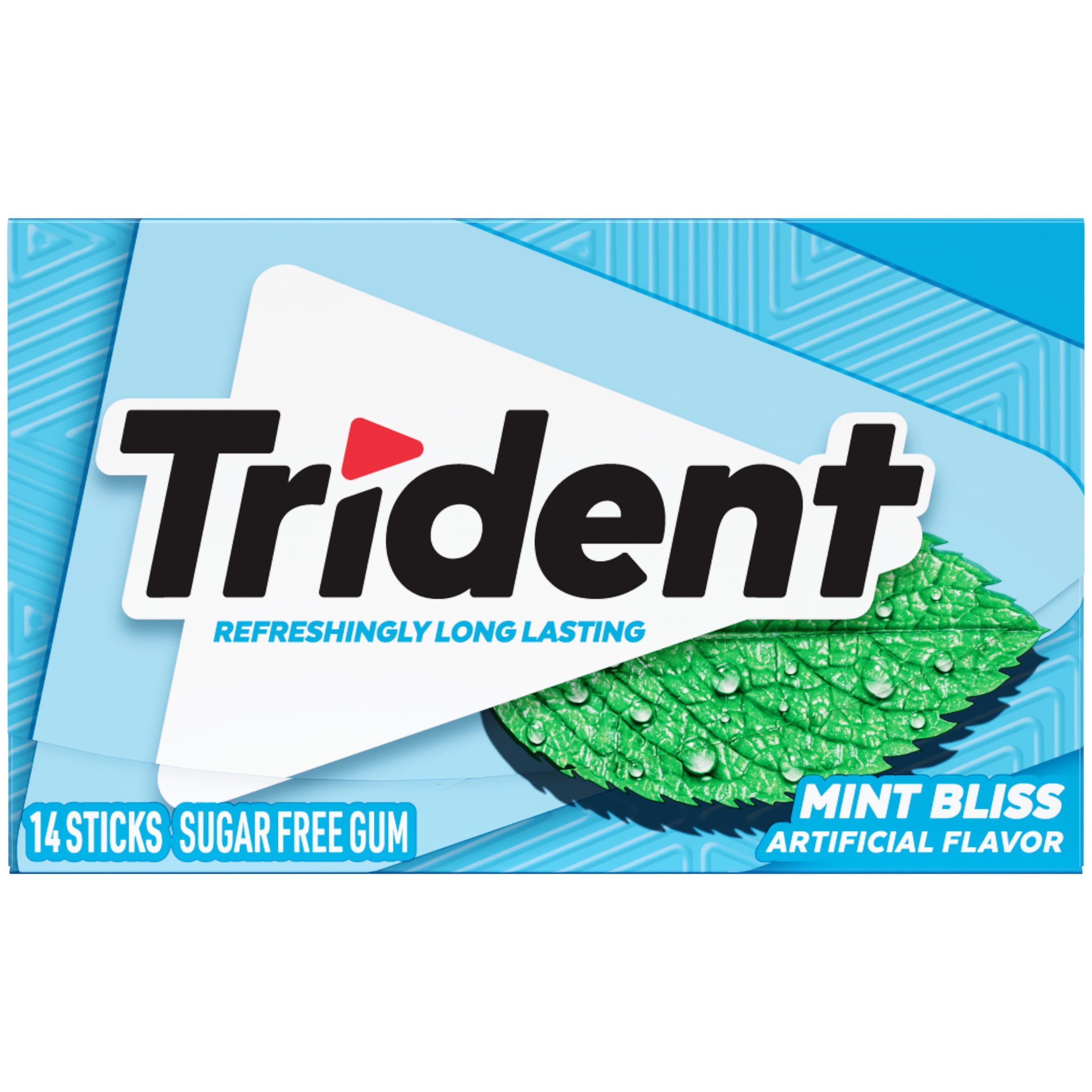 Trident Mint Bliss Sugar Free Gum - 14 pc - Walmart.com