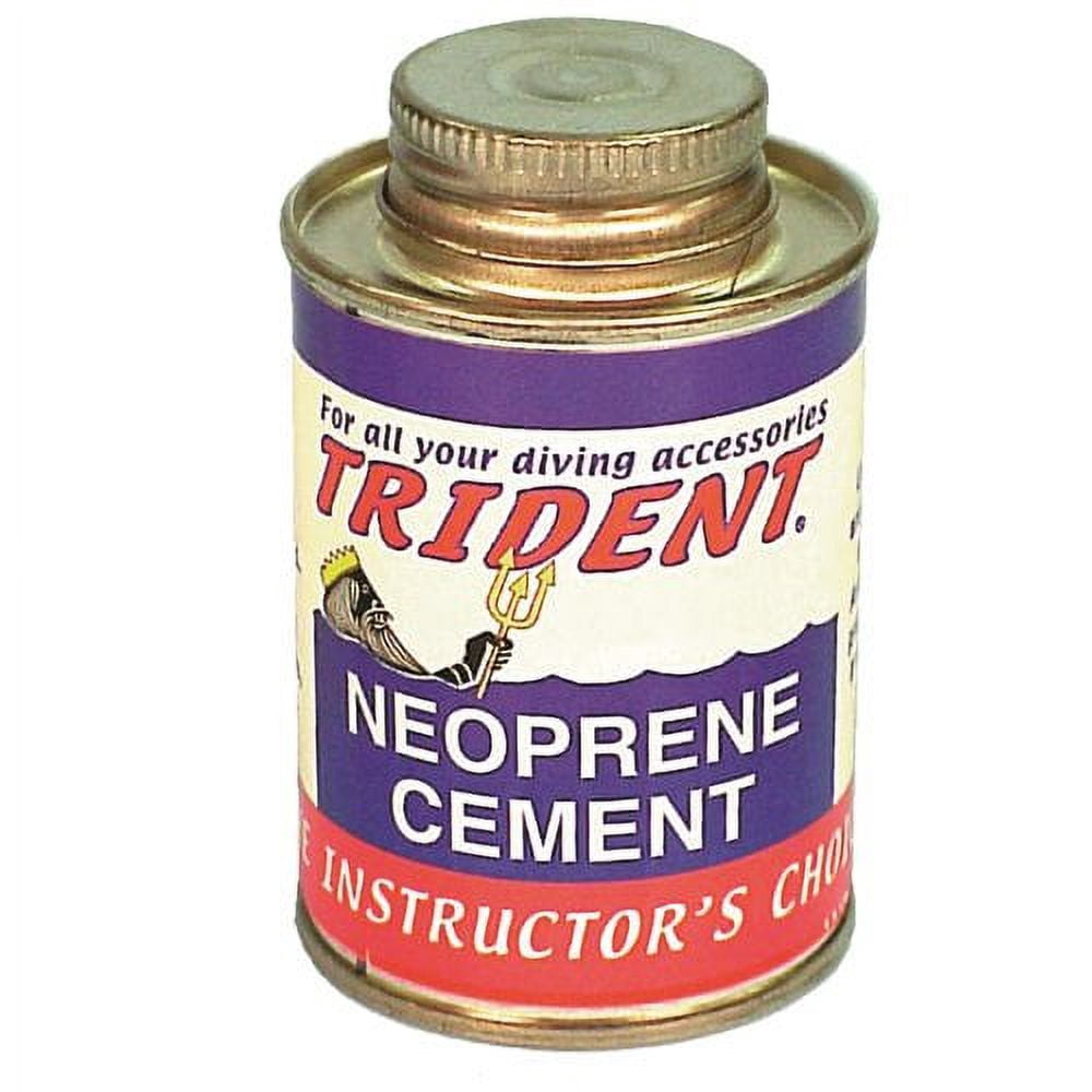 Trident Neoprene Contact Cement - 4oz Can w/ Brush Neoprene Wetsuit ...