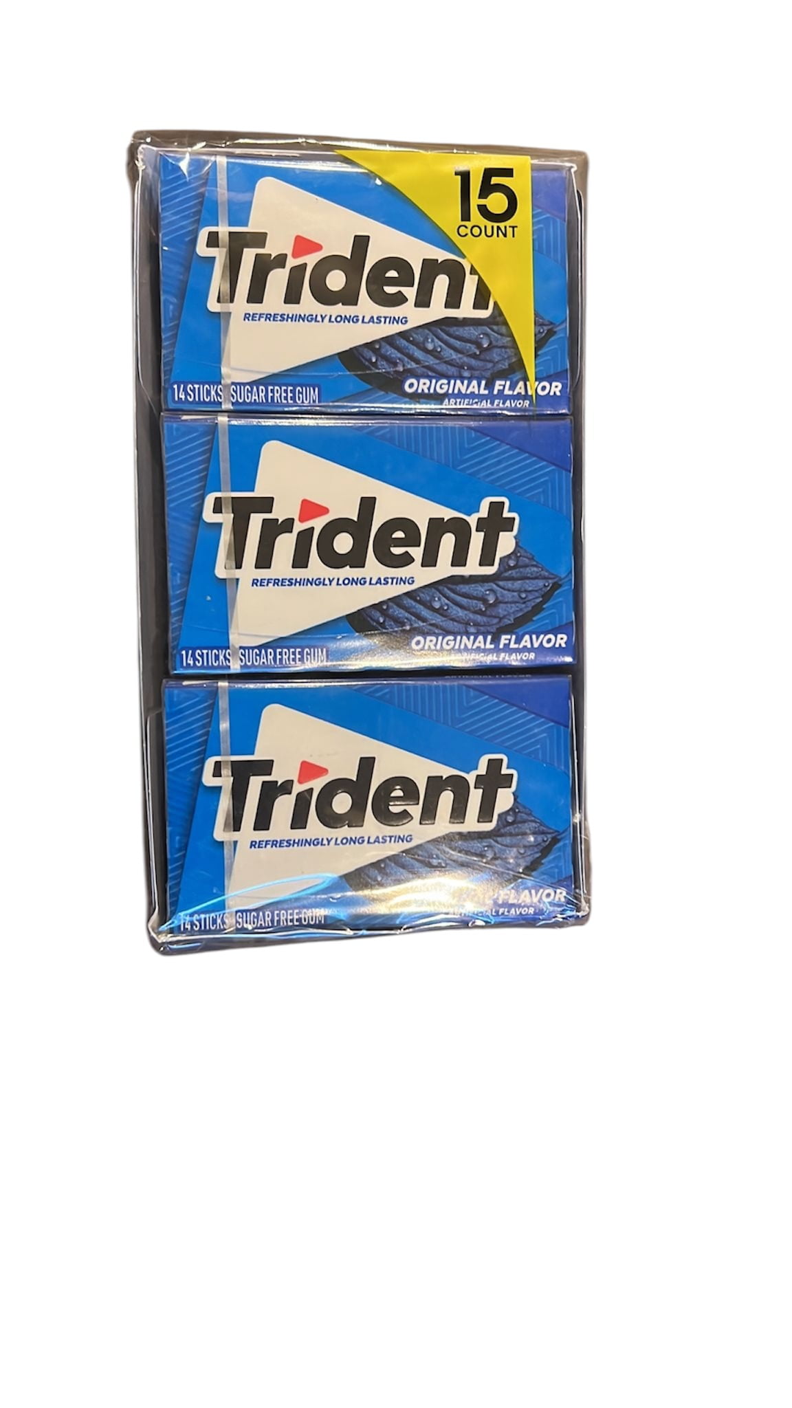 Trident Original Flavor Sugar-Free Gum (15 Packs, 14 Pieces Each, 210 ...