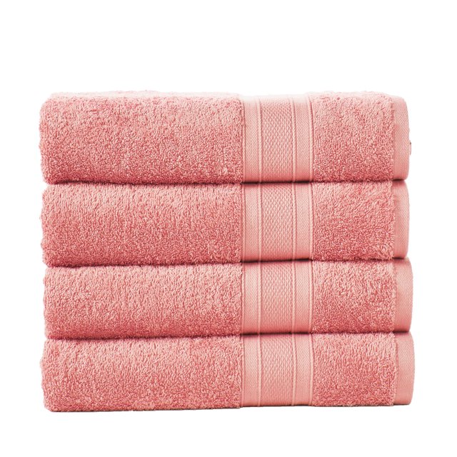 Trident Soft N Plush 4 Piece Cotton Highly Absorbent, Super Soft Bath ...