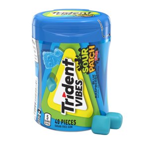 SOUR PATCH KIDS Fun Blue Raspberry Gummy Candy, 8 oz Bag - Walmart.com