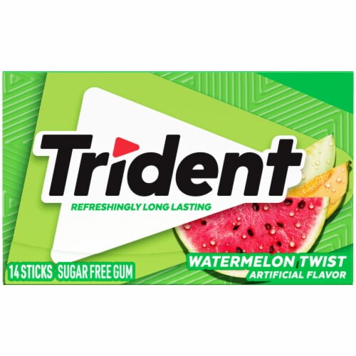 Trident Watermelon Twist Sugar-Free Gum 14 pc - Pack of 2 - Walmart.com