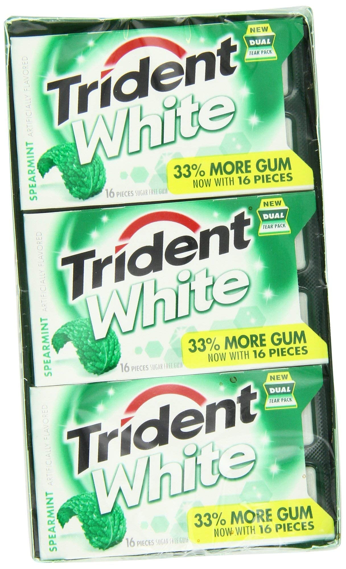 Trident White Gum - Spearmint - 9 Count - Walmart.com