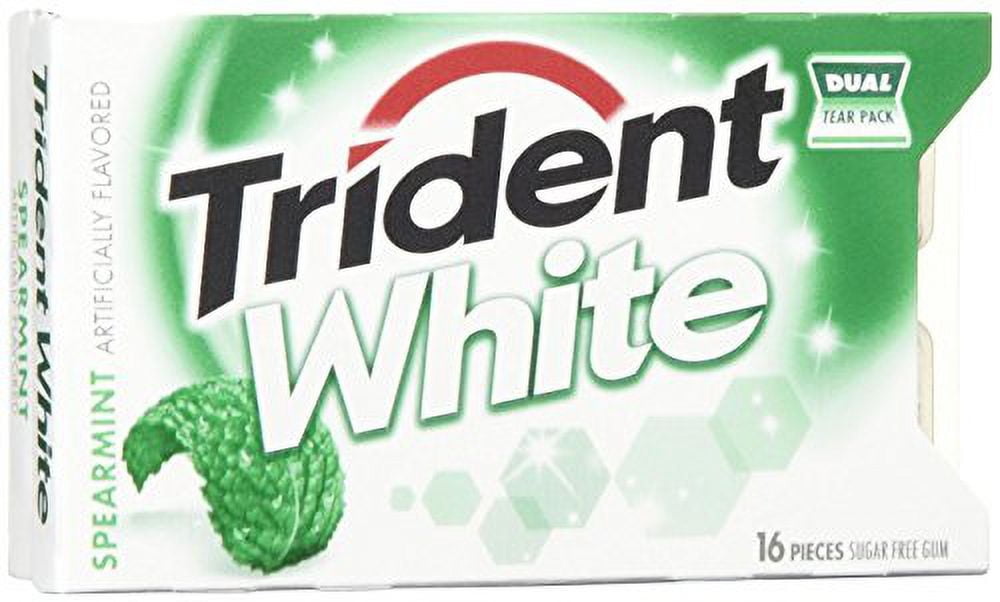 Trident White Gum - Spearmint - 9 Count - Walmart.com