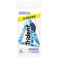 Trident White Peppermint Flavor Sugarless Chewing Gum, 3 Packs (48 ...