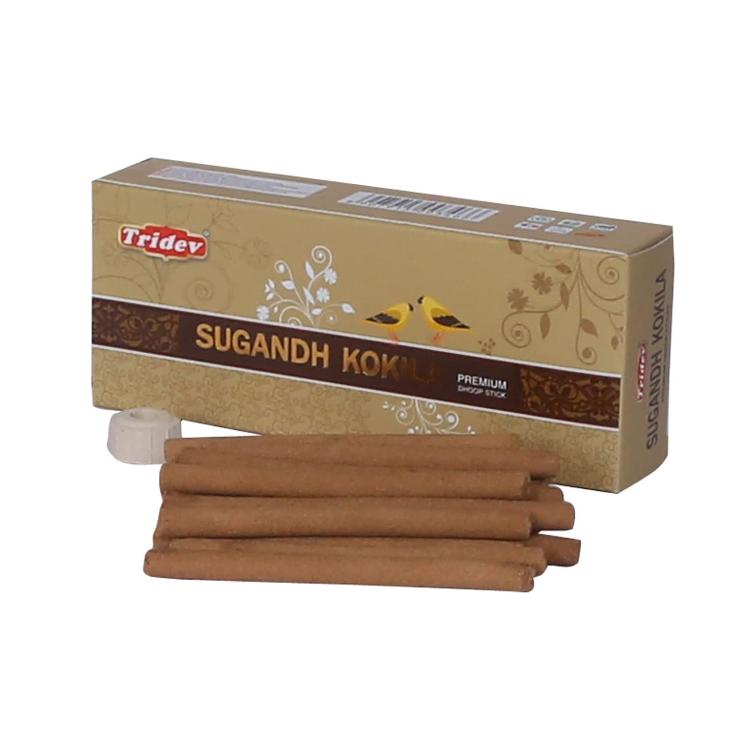 Tridev Ideal for puja Premium Dhoop Stick with Stand Fragrance of Sugandha Kokila - Walmart.com
