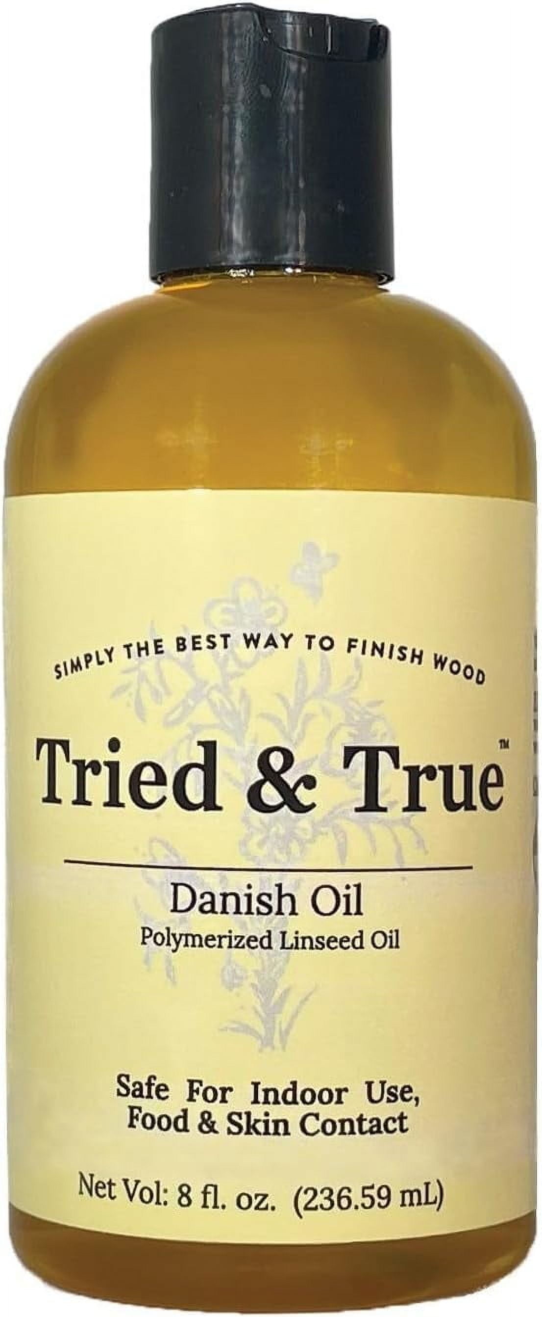 Tried & True Danish Oil, 8 oz. - Polymerized Linseed Oil Wood Finish ...