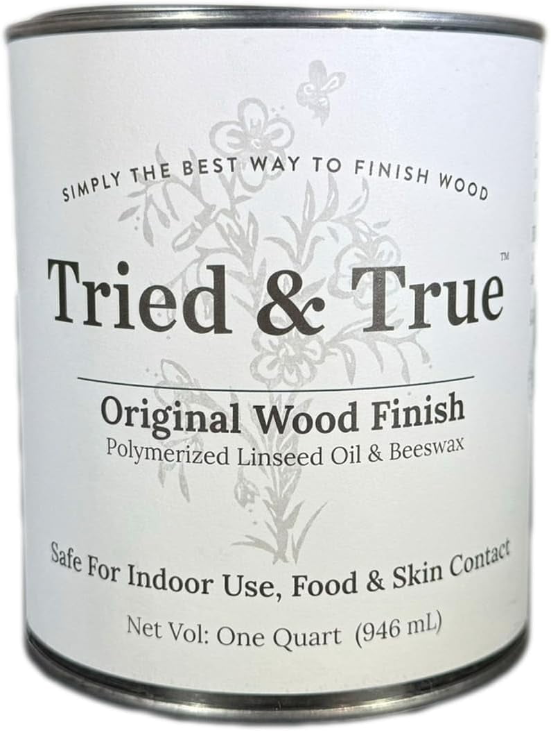 Tried & True Original Wood Finish, Quart - Linseed Oil & Beeswax Blend ...