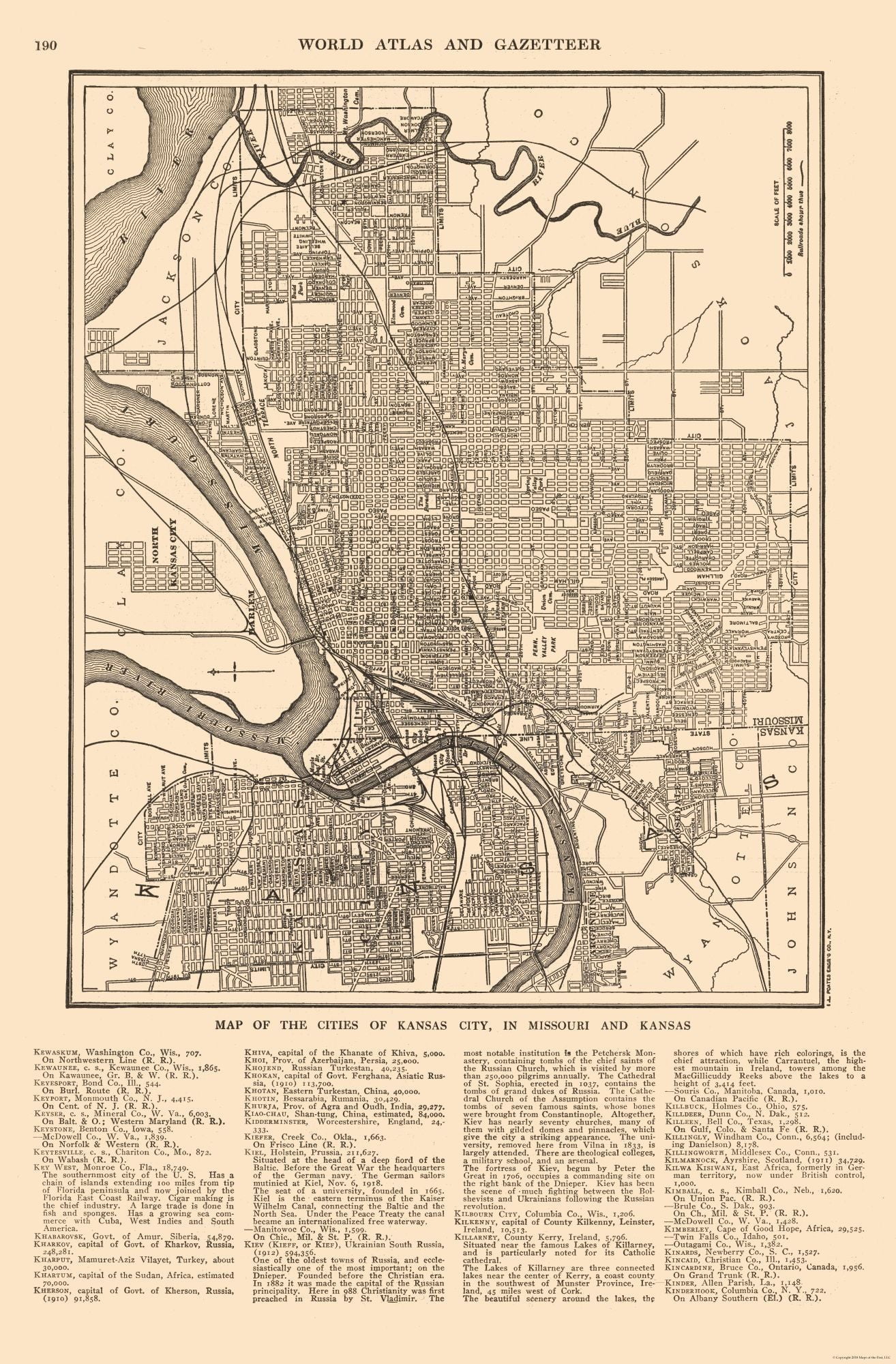Historic City Map - Kansas City Missouri - Reynold 1921 - 23 x 35.00 - Vintage Wall Art ...