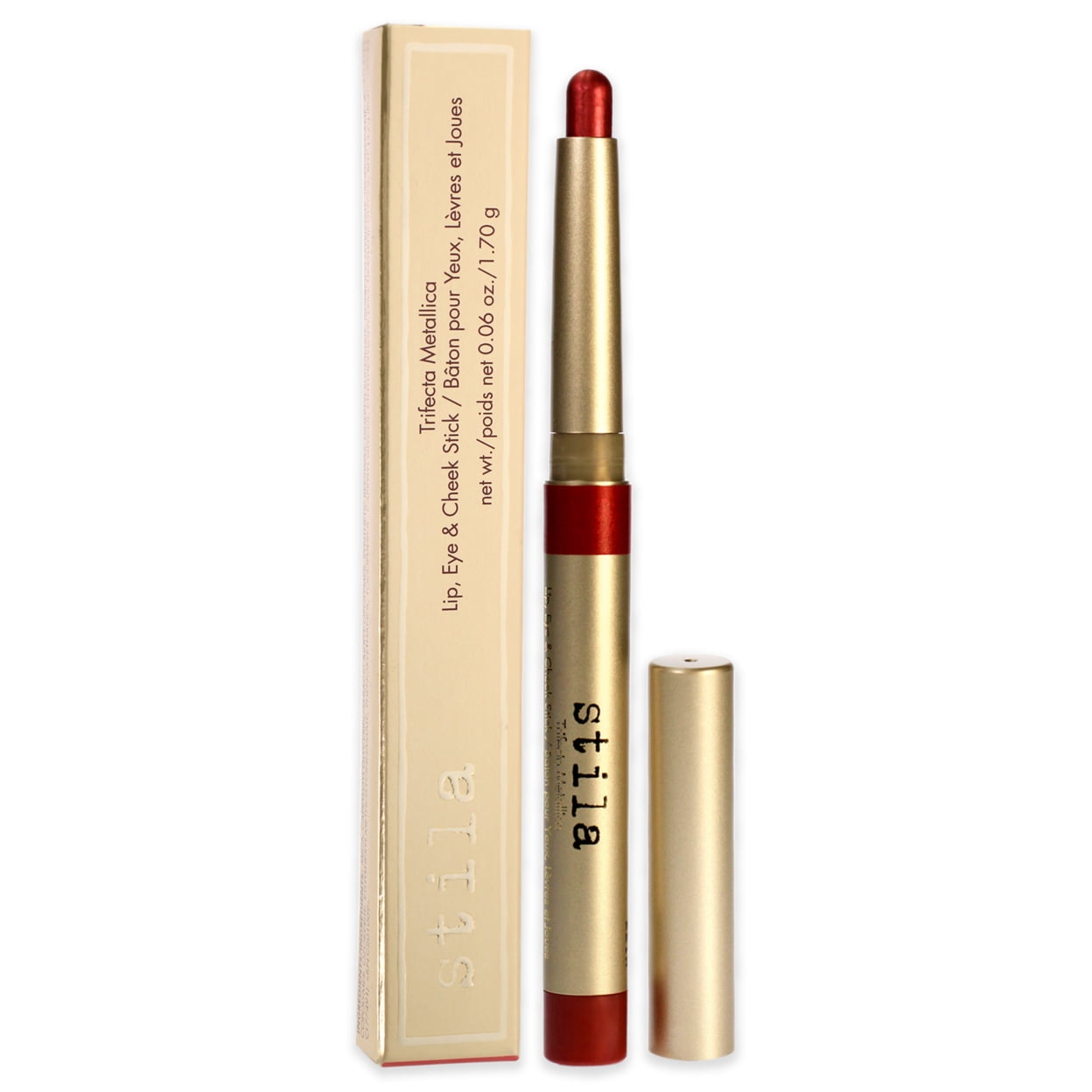 Stila Trifecta Metallica Lip, Eye & Cheek Stick - Pink Sapphire (Firey ...