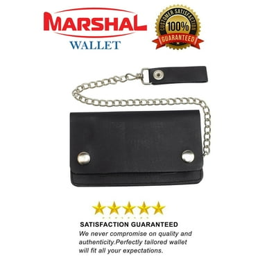Marshal Men Motorcycle Trucker Biker Chain Wallet With Inside Zipper ...