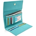 Trifold Clutch RFID Wallets For Women - Large Womens Wallet With Coin ...