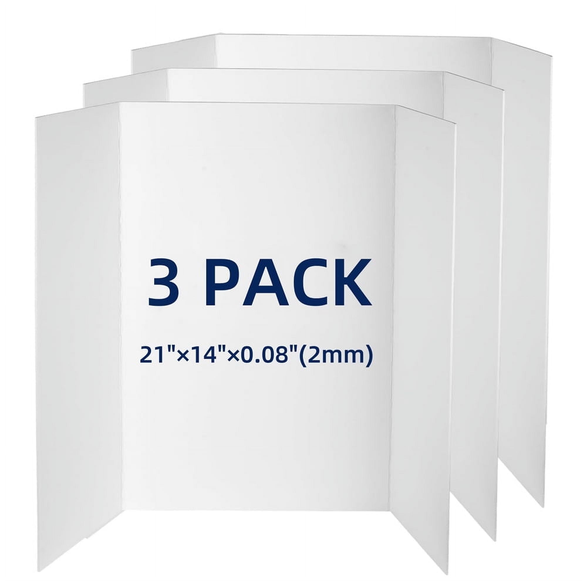 Trifold Poster Board Foam Core - 3 Pack - Large Poster Foam Board, Acid ...