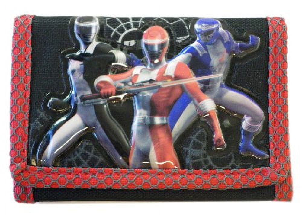 Power Rangers Trifold Wallet - Red, Blue & Black Rangers - School ...