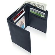 067 6 x 8 Deluxe Hidden 2-Pocket Leg Wallet, Black - Walmart.com