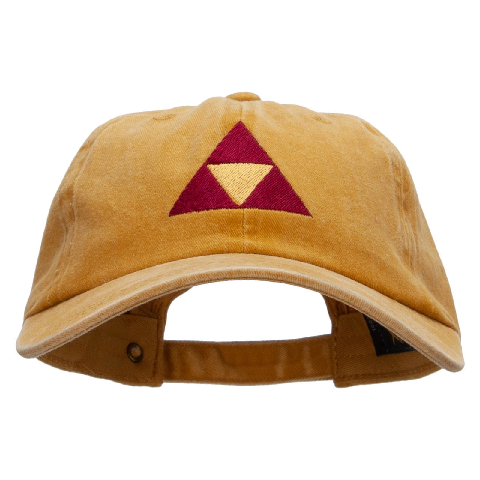 Triforce Embroidered Unstructured Cotton Cap - Gold OSFM - Walmart.com