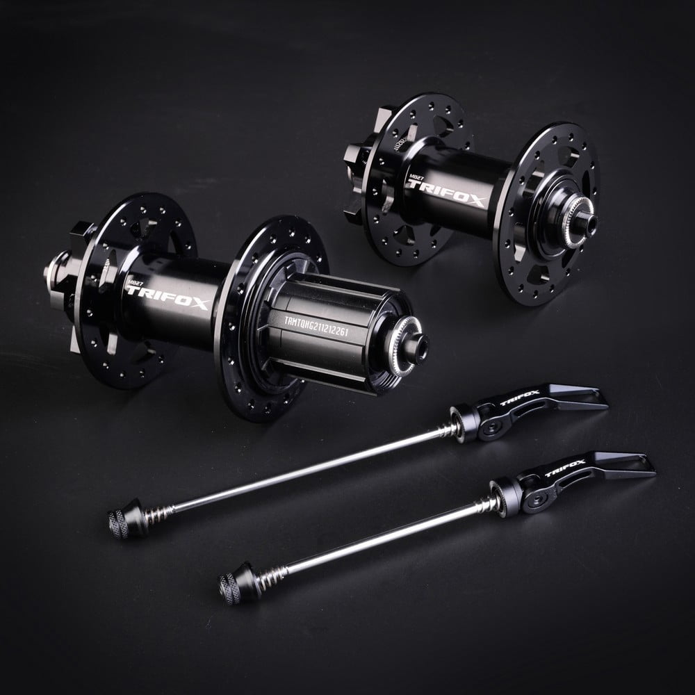 Trifox Bike Hub 32 Holes 6-Bolt Disc Brake Front 2 Rear 4 Bearings ...