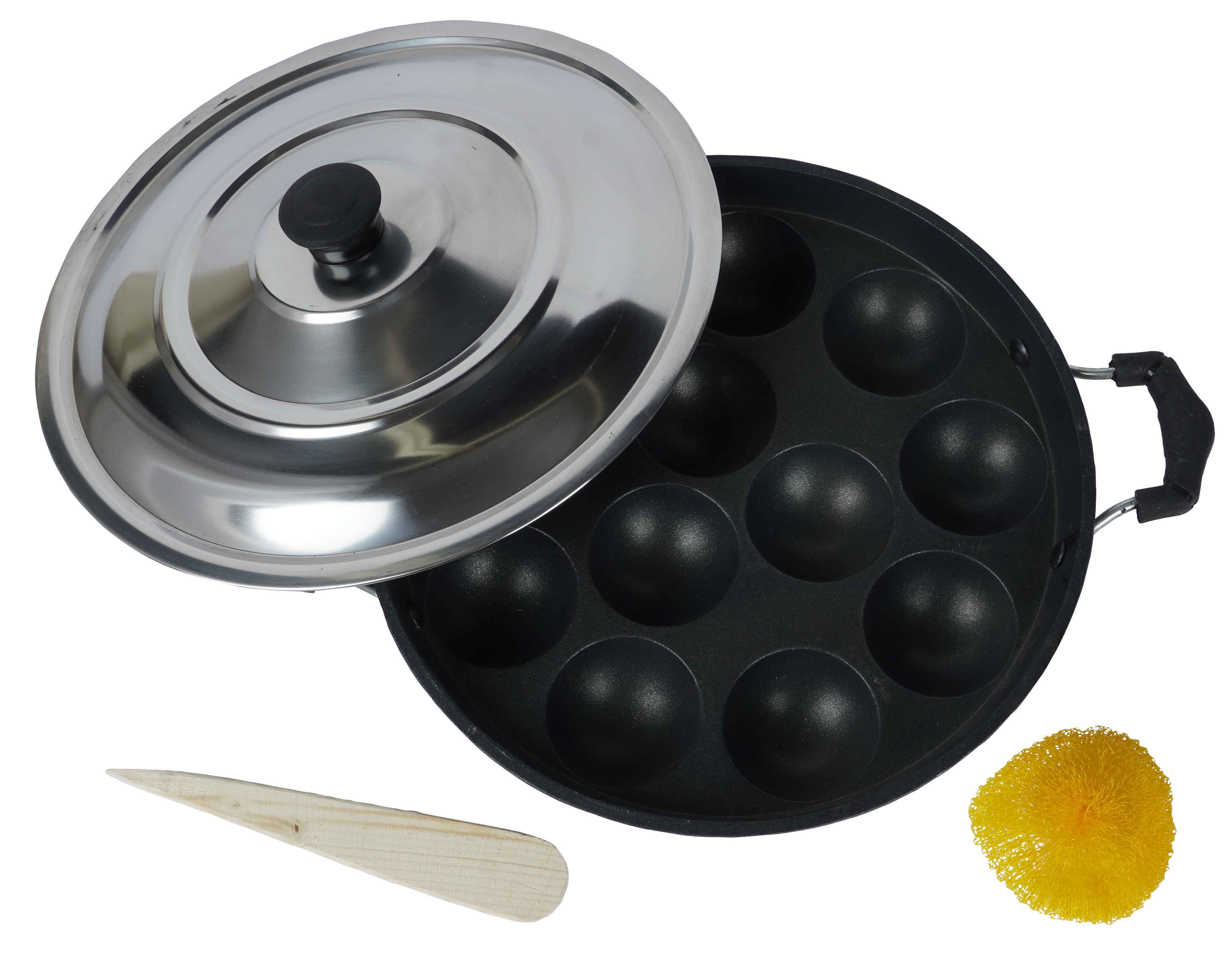 Trifri Appam Patra Paniyaram Non,stick Cookware Pancake Pastry Pan ...