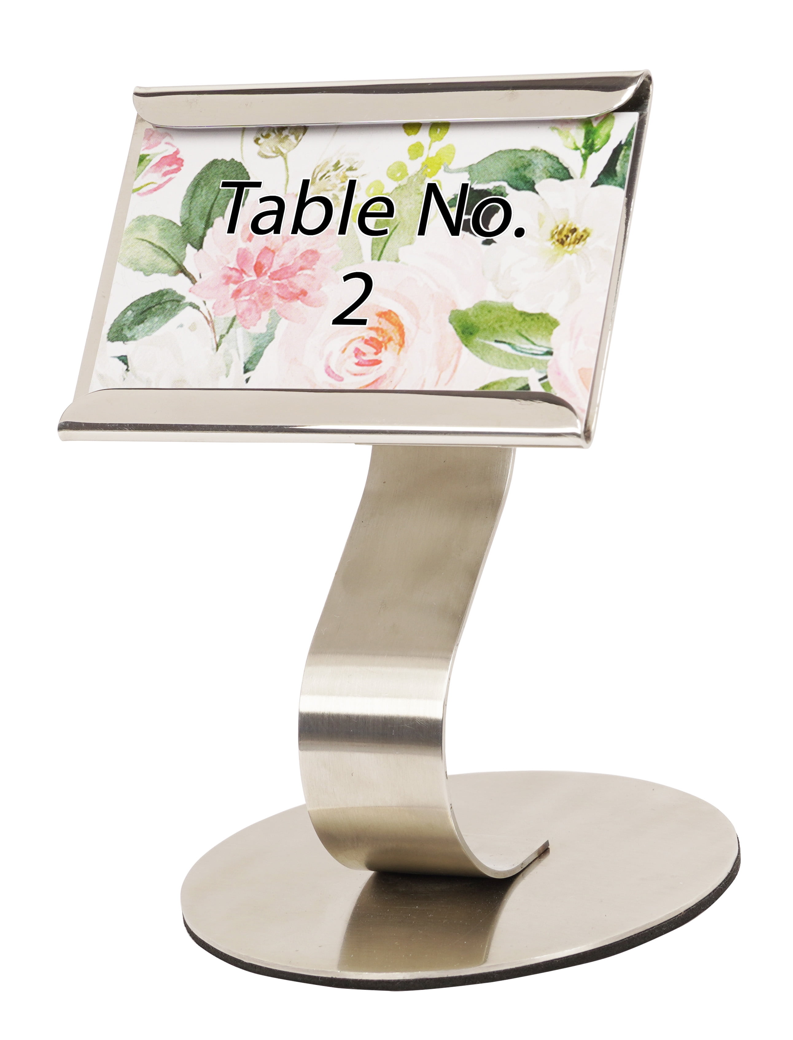 Trifri Wedding Table Numbers/ Name Holders Stainless Steel Table Menu ...