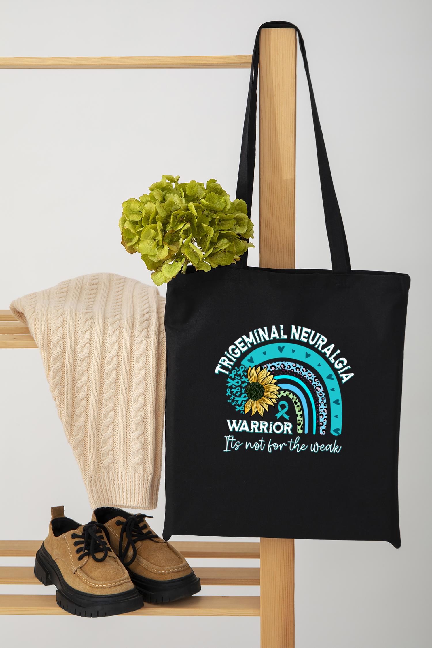 Trigeminal Neuralgia Rainbow Awareness Chronic Pain Support Unisex Tote ...