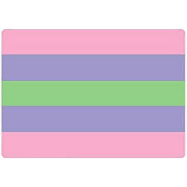 Trigender LGBTQ Pride Flag 3 Inch Semi-Transparent Full Color Window ...