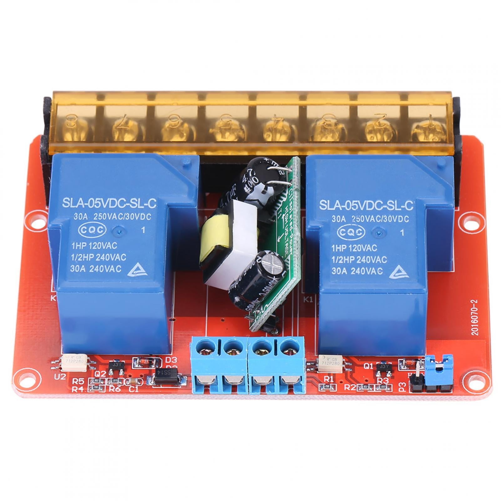 Trigger Control Relay, Relay Module,AC100V-250V 30A High Power 2-Channel Relay DC5V High Low ...