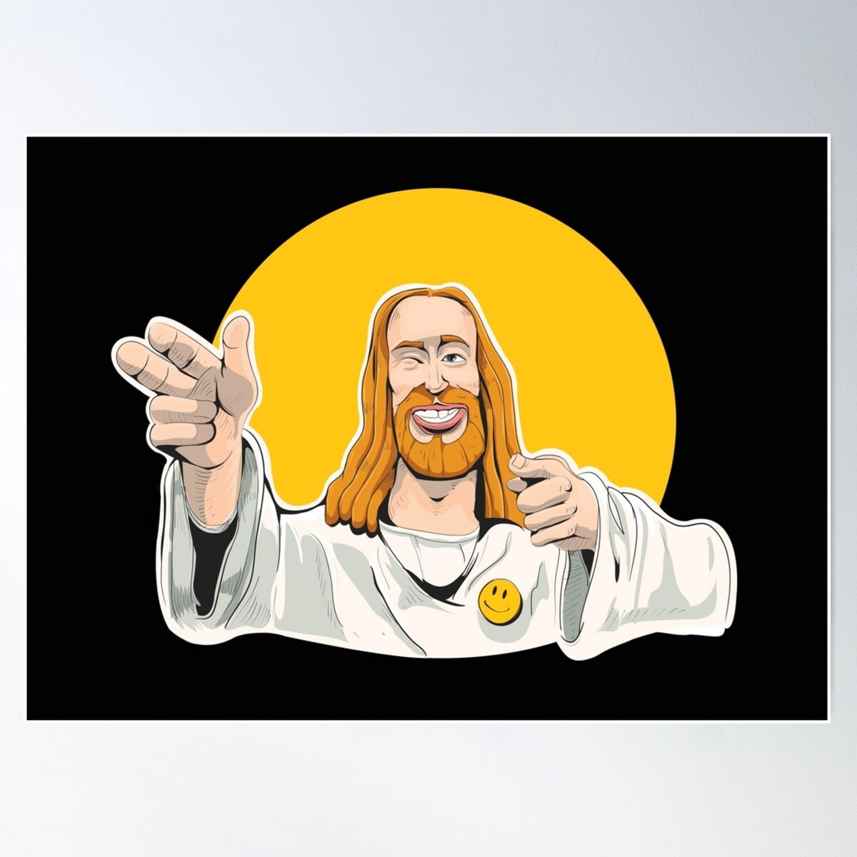 Trigger Finger ( Jesus Is Cool Edit ) Poster Wall Art, Modern Wall ...
