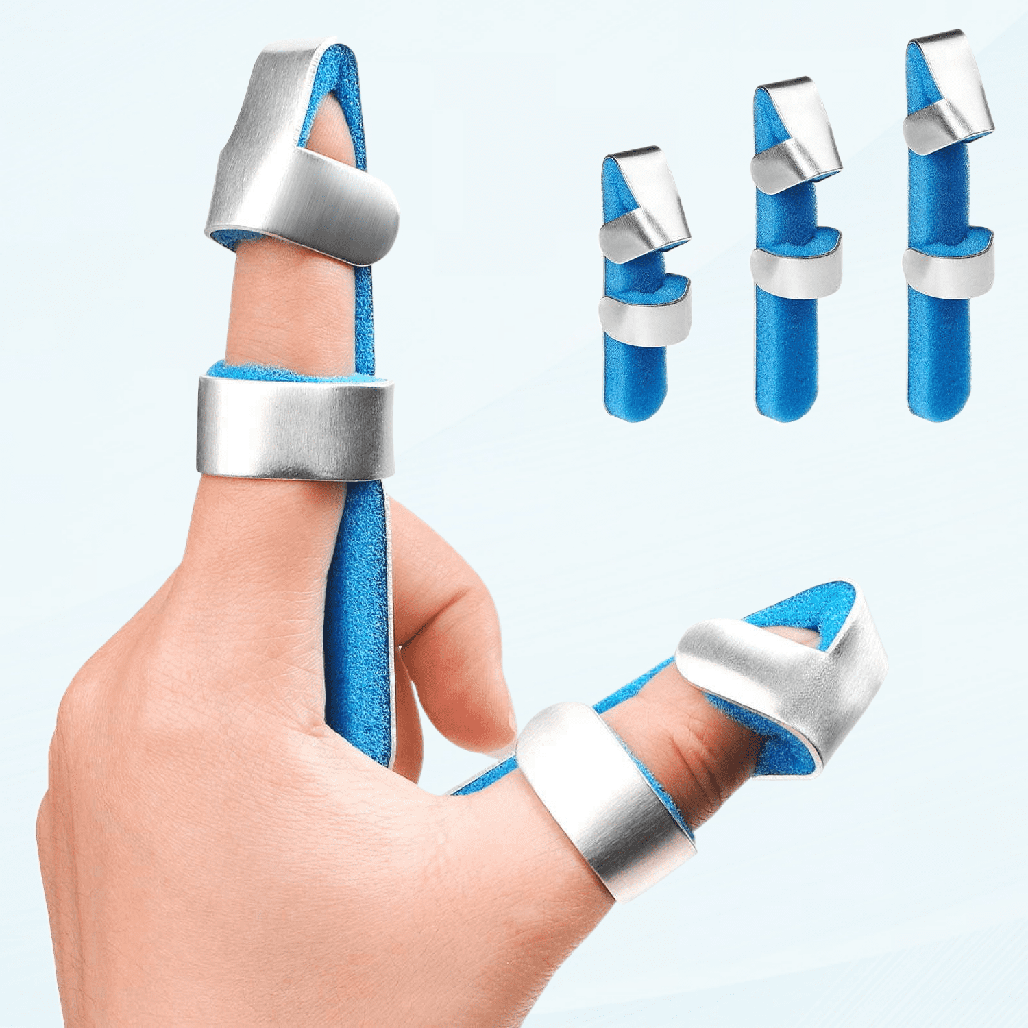 Trigger Finger Splint Brace for Thumb Index Middle Ring Pinky, Metal ...