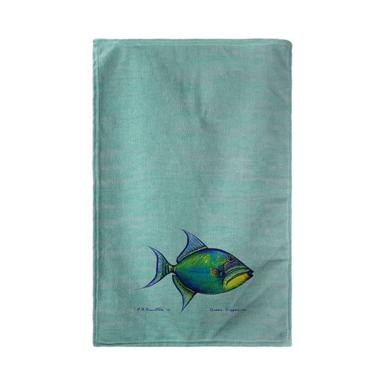 Trigger Fish - Teal Beach Towel - 30 x 50 in. - Walmart.com
