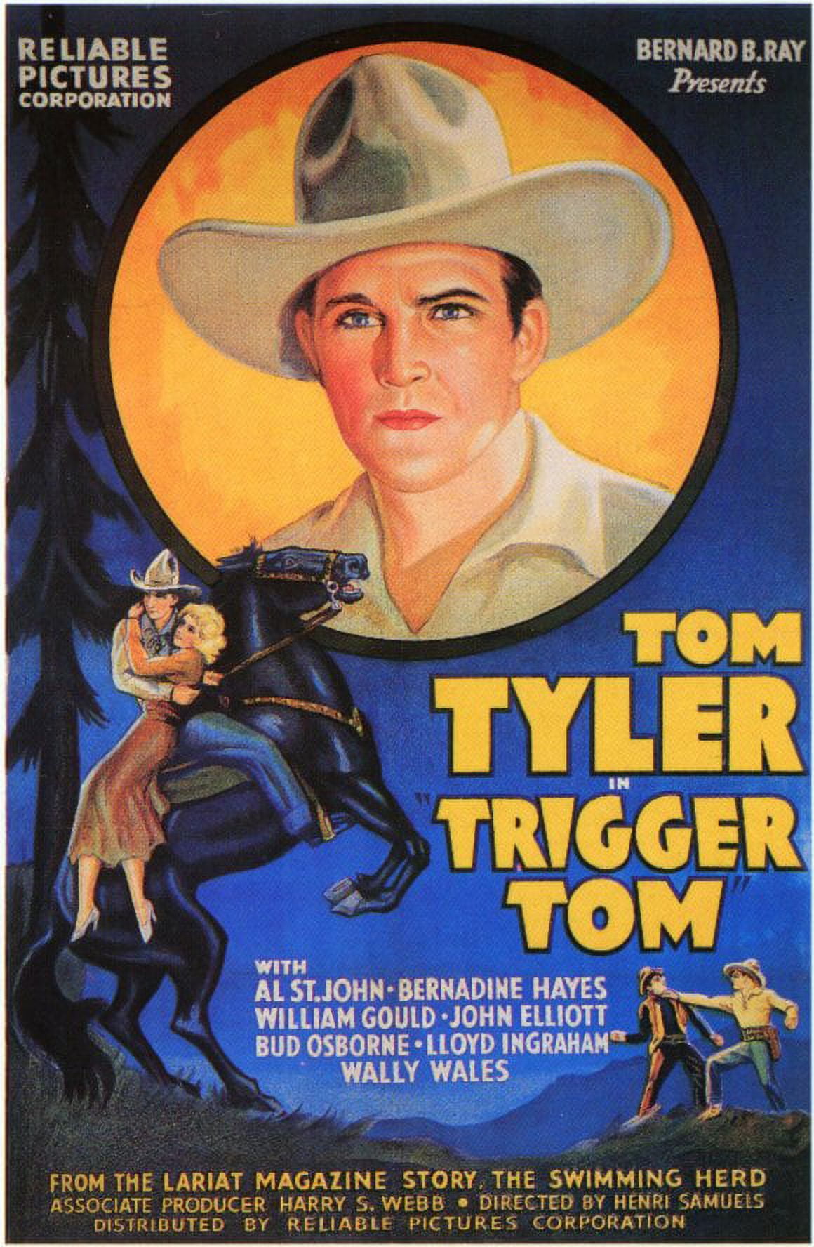 Trigger Tom - movie POSTER (Style A) (11" x 17") (1935) - Walmart.com