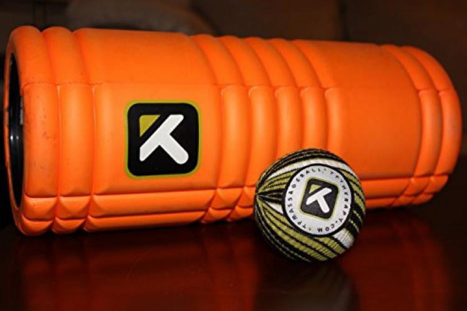 TriggerPoint FootBaller, Baller Block, Massage Ball, GRID Orange Foam Roller and Educational DVD ...