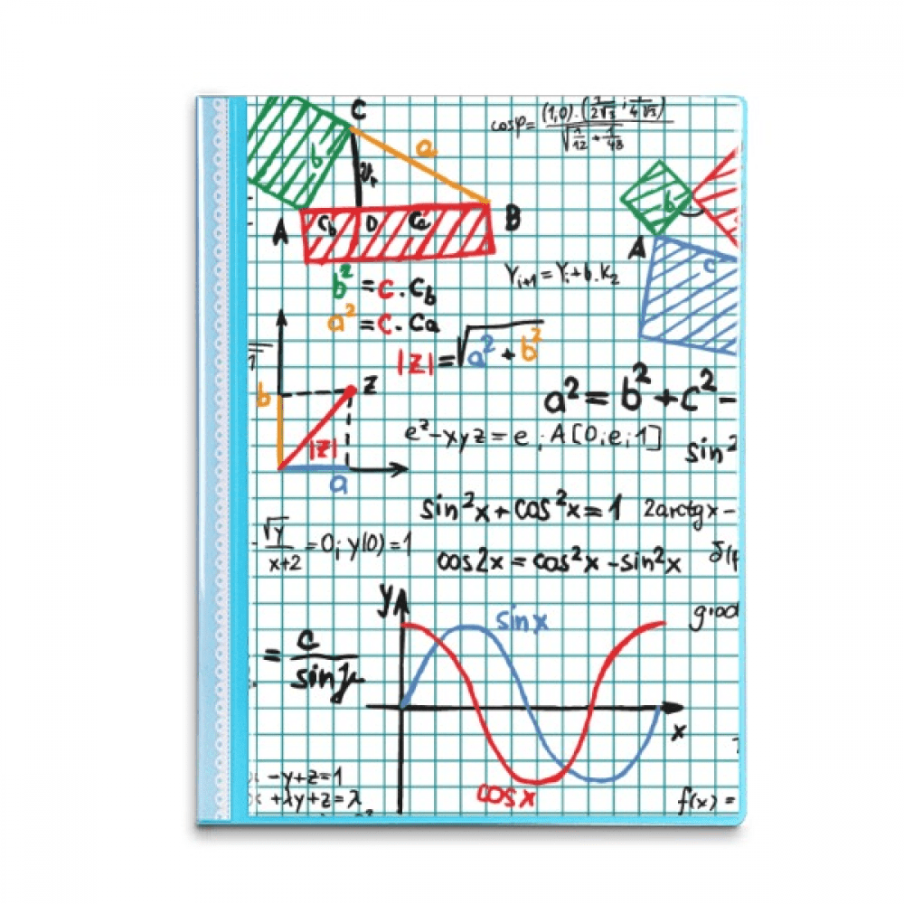 Trigonometric Function Mathematical Formulas Book Sheet Protectors ...