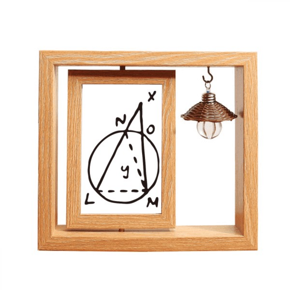 Trigonometric Mathematics Vector Illustration Wooden Rotating Picture ...