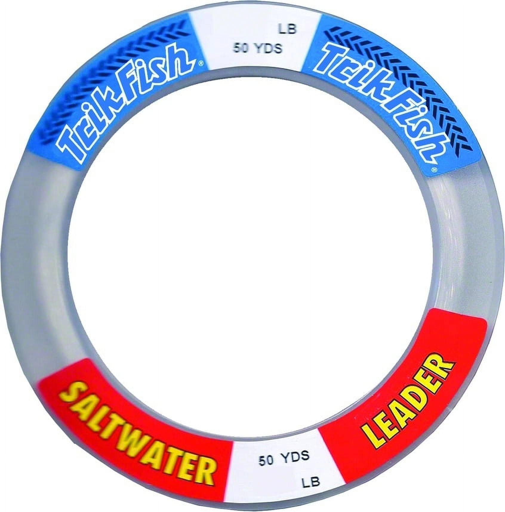 Trik Fish 50YD Clear Mono Fishing Leader Wheel 60LB - Walmart.com