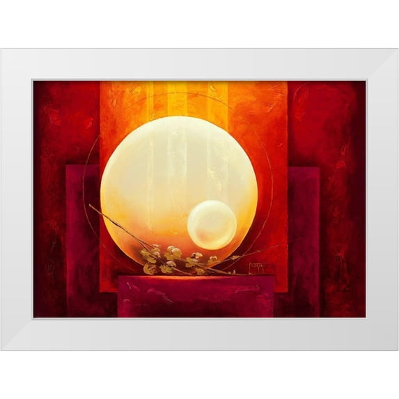 Triki, Bernadette 18x14 White Modern Wood Framed Museum Art Print ...