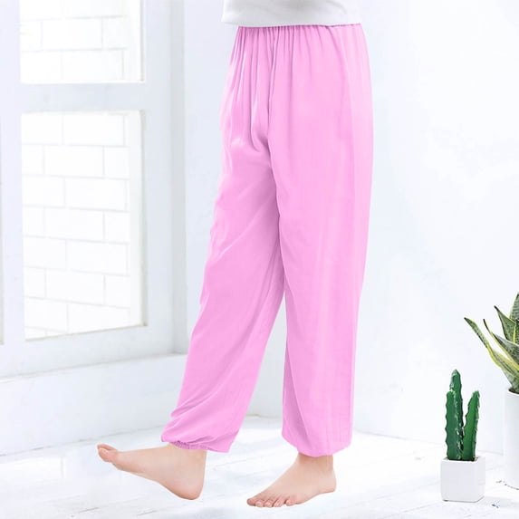 Trikvn Girls Harem Pants Loose Fit Boho Flowy Trousers with Elastic ...