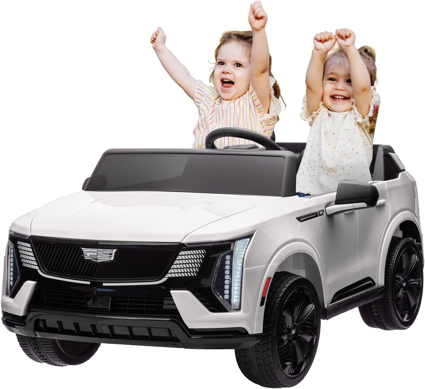 Trilenars 24V Kids Ride On Car,2 Seater Ride On Truck Toy,Powered ...