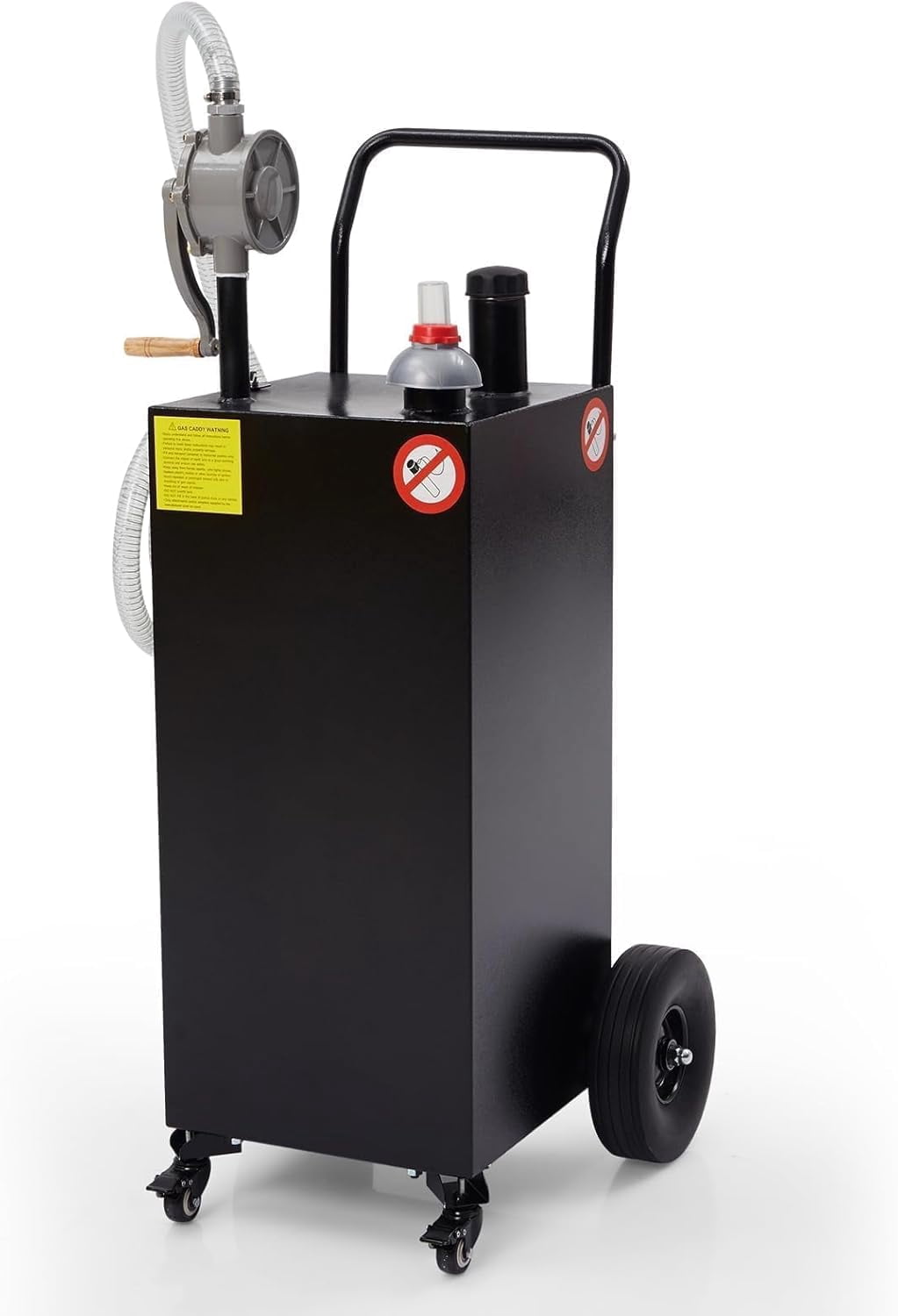 Trilenars 40 Gallon Fuel Gas Caddy with Wheels & Manual Siphon Pump ...