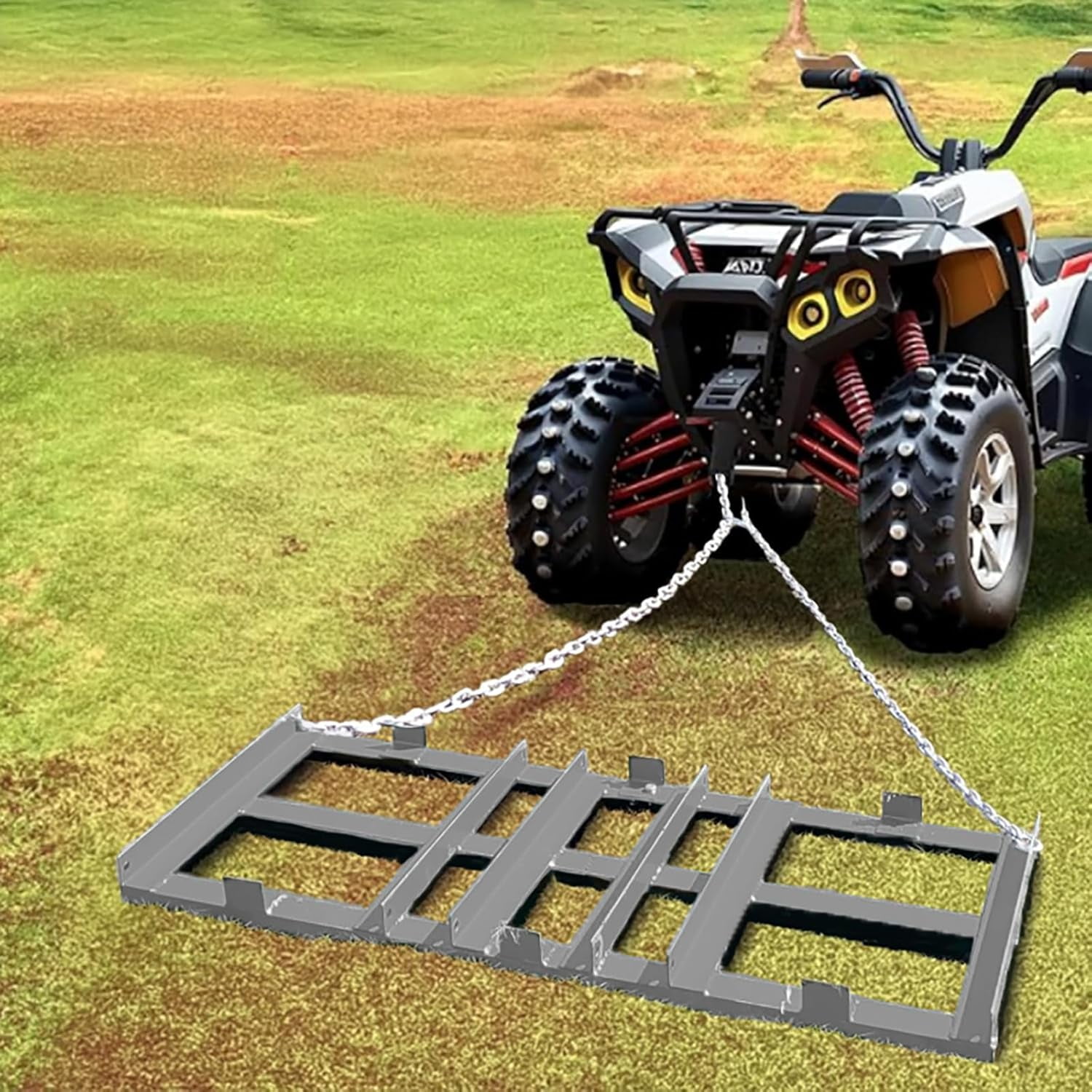 Trilenars 4FT Drag Harrow for ATV,Tractor & UTV,Heavy Duty Tow Behind ...