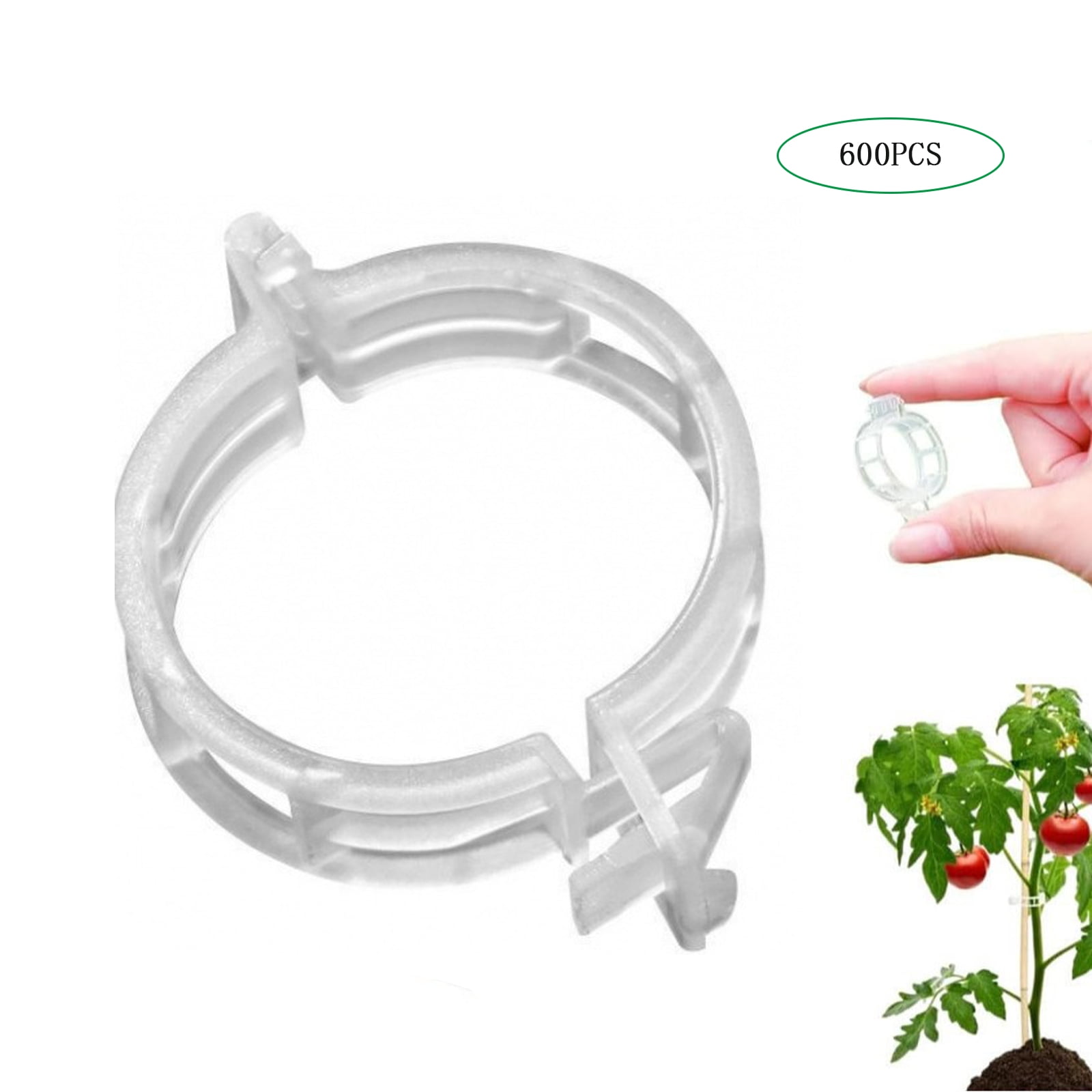 Trilenars 600pcs Plastic Plant Fixing Clips, Secured Garden Clamps For ...