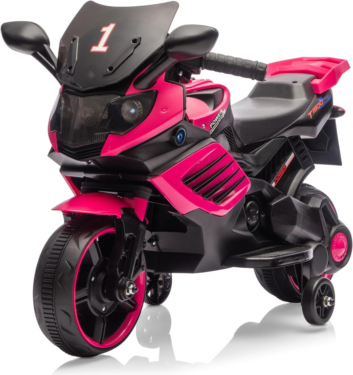 Trilenars 6V Motorcycle, Electric Ride On Car Toy with Training Wheels ...