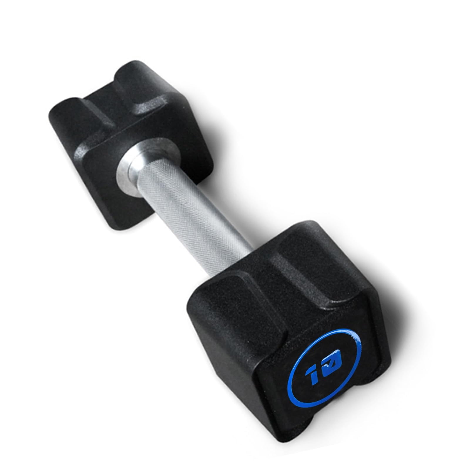 Trilenars Cast Iron Dumbbells, Coated Square Exercise Dumbbells Hand ...