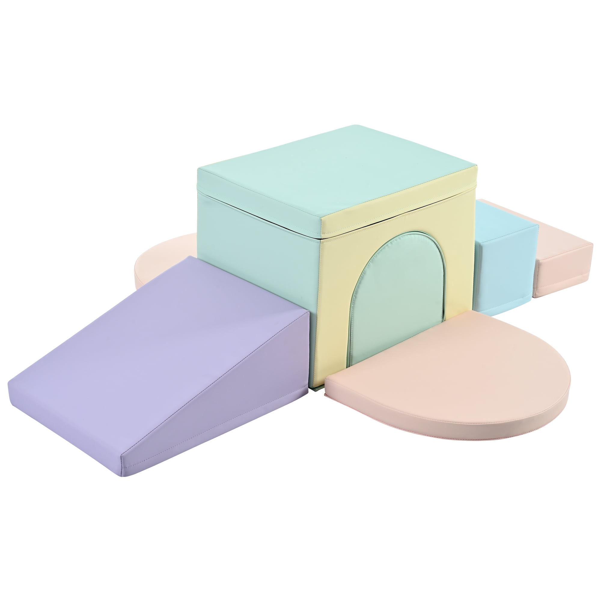 Trilenars Children'S Colored Soft Climbing and Crawling Foam Building ...