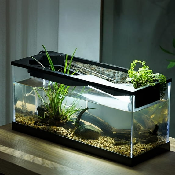 Trilenars Fish Tanks with Pump High Transparency Acrylic Rectangular ...