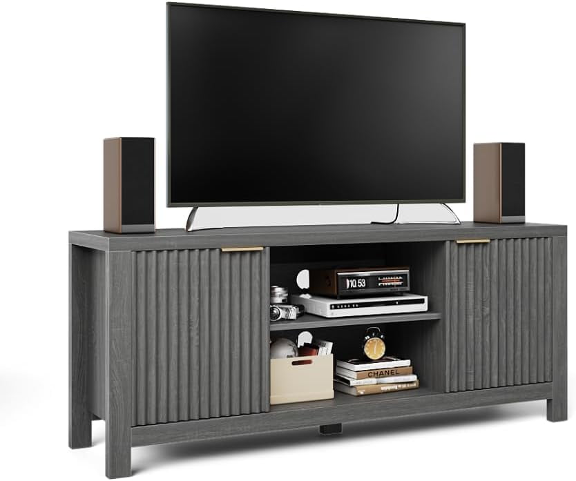 Trilenars TV Stand for 65 Inch TV,Heavy-Duty Entertainment Center with ...