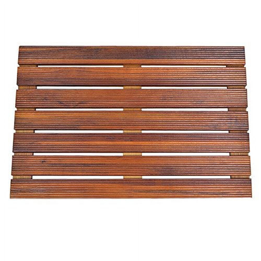 Trilenars Teak Shower Mat For Bathroom, Non-Slip Teak Wood Platform ...