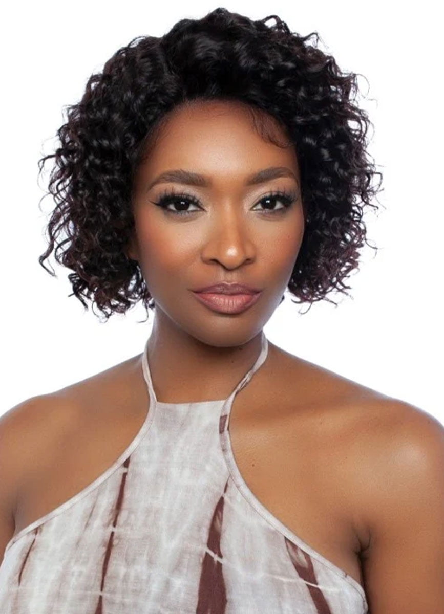 Trill 13X4 Water Wave 10" Glueless Human Hair Lace Wig TRE2110 Lace Wigs - Walmart.com